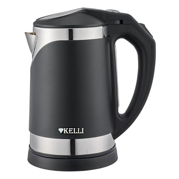 Купить электрический чайник KELLI KL-1344, черный, Металл/пластик по низкой цене: отзывы, фото ...