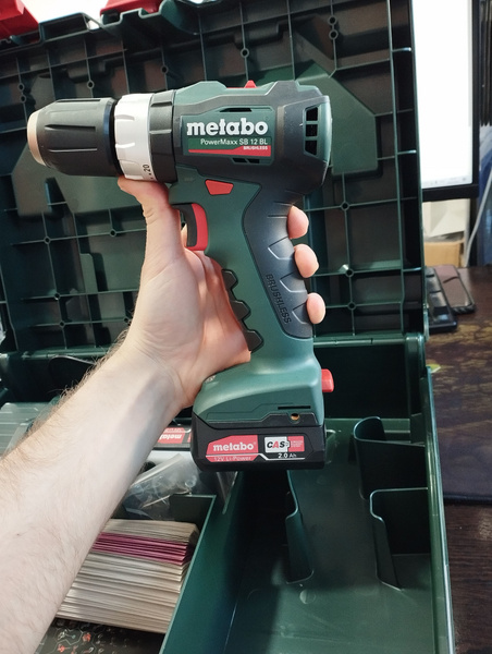 Дрель-шуруповерт Metabo Аккумуляторная PowerMaxx SB 12 BL, От ...