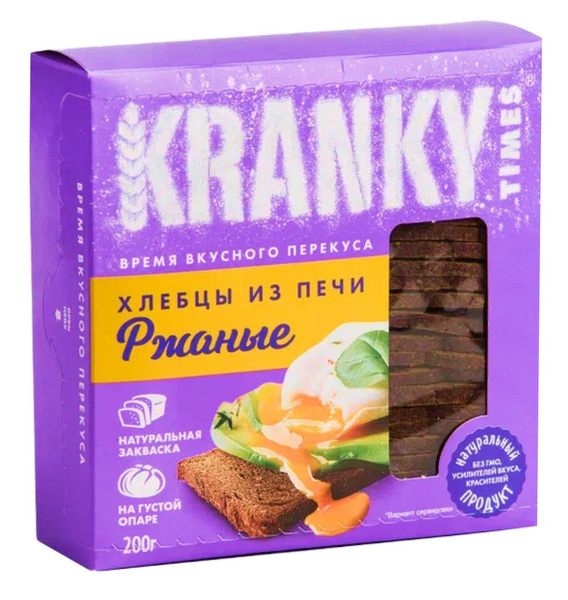 Хлебцы KRANKY ржаные 200 г - купить с доставкой по выгодным ценам в ...