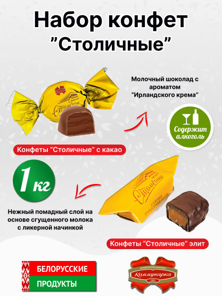 Набор конфет Столичные 1 кг. - купить с доставкой по выгодным ценам в ...