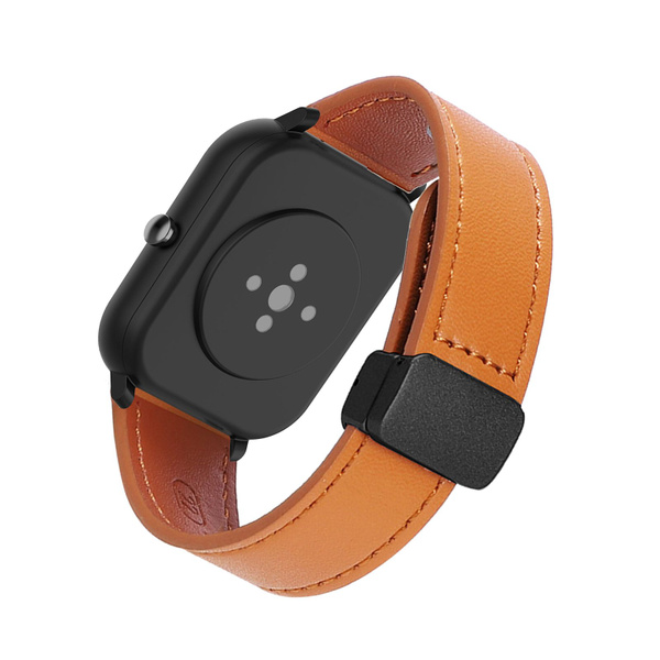 Кожаный ремешок для часов Amazfit Bip U/ U Pro, на складной Магнитный ...