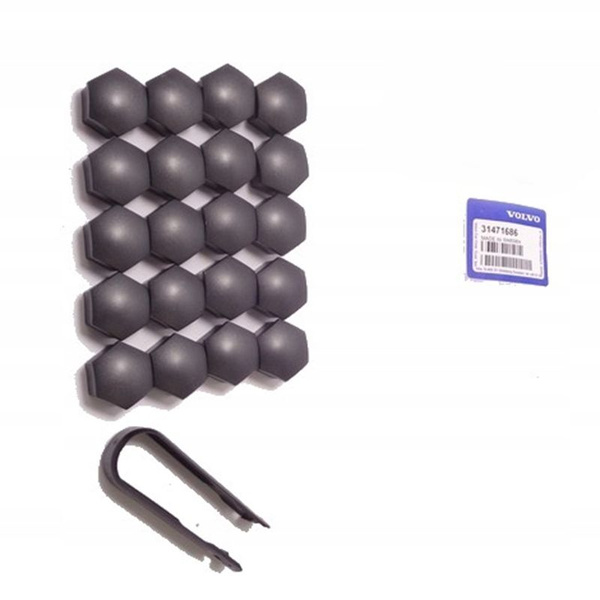 31471686 Комплект колпачков колесных болтов (Темно-серый 20PCS ...
