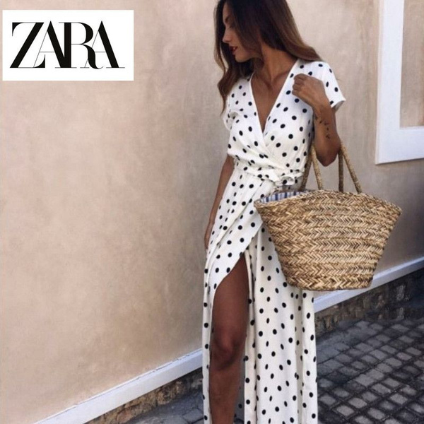 Zara Платье летнее женское макси длинное Треккинг, Женский, На любой ...
