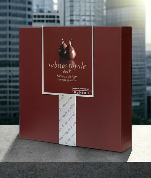 Конфеты инжир Rabitos Royale в темном шоколаде с трюфельной начинкой ...