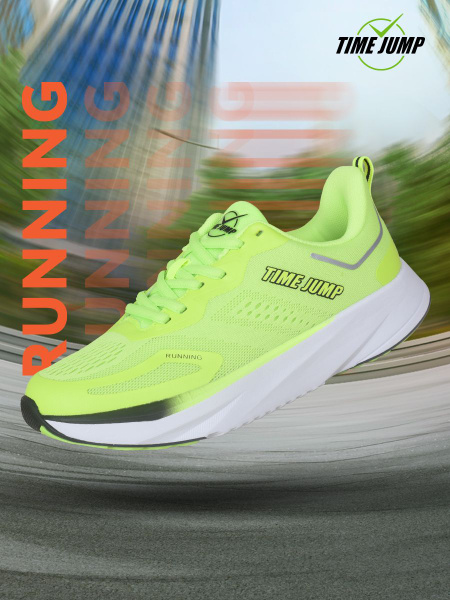 Кроссовки Женский TimeJump Текстиль, Резина Бег, Туризм, размер 41 G На любой сезон Шнурки ...
