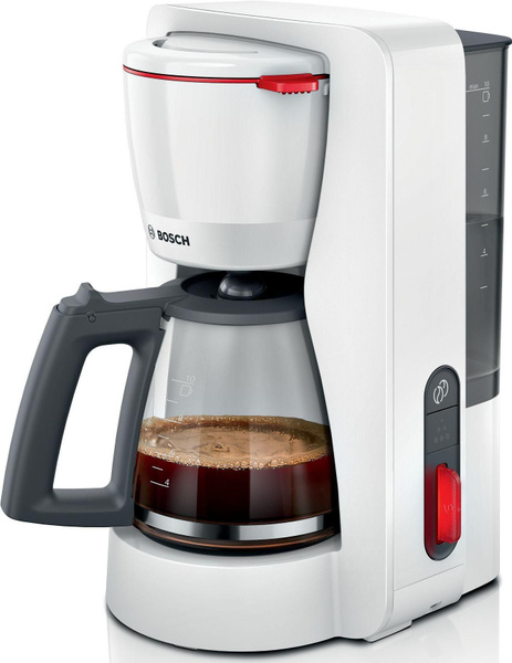 Bosch Кофеварка капельная TKA3M131, белый купить на OZON по низкой цене ...