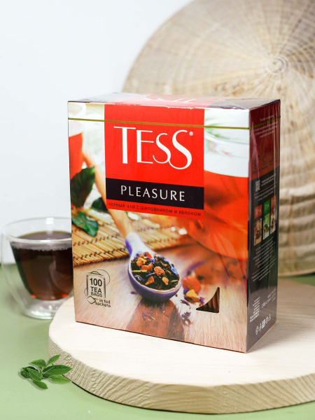 Чай черный TESS PLEASURE 100 пак.срок1/26г. №др - купить с доставкой по ...