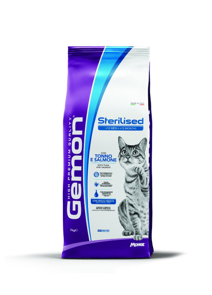 GEMON CAT STERILISED Корм сухой для стерилизованных кошек со вкусом ...