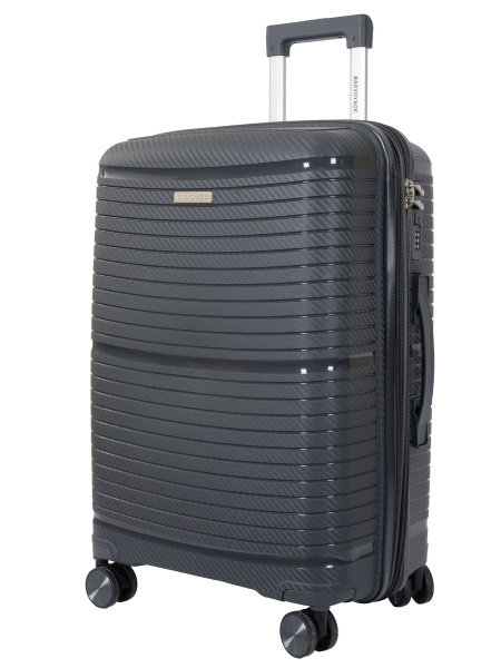 Чемодан Bag Voyage из ударопрочного полипропилена, размер M, 66 см, 66 ...