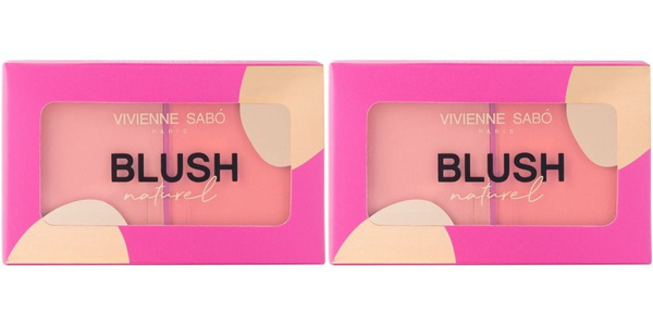 Vivienne Sabo Палетка румян Naturel, шелковистая текстура со светоотражающими частицами, тон 03 ...