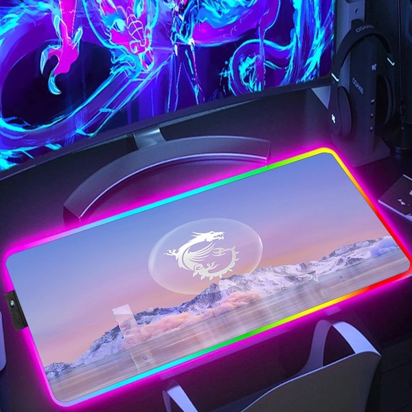MSI Коврик для мыши 23455-4f18aac093b2, XXL, темно-розовый - купить с ...