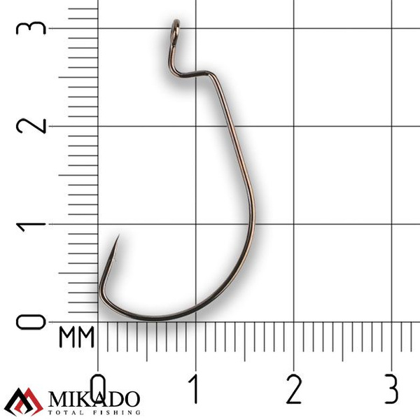 Офсетный крючок Mikado OFFSET BIG EYE № 6 (5 шт.) - купить с доставкой ...