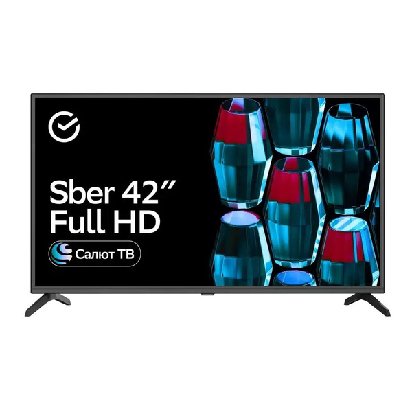 Sber Телевизор SDX-42F2018, Smart, Салют ТВ, 42" Full HD, черный купить ...