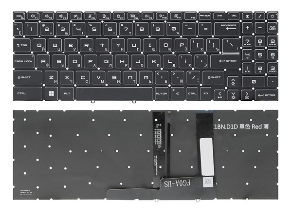 Клавиатура MSI Katana 17 GF66 GF76, Alpha 15, Crosshair 15, Sword 15 ...