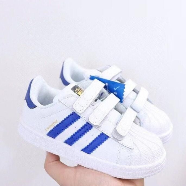 Кроссовки Девочки, Мальчики adidas синий, размер 25 На любой сезон ...