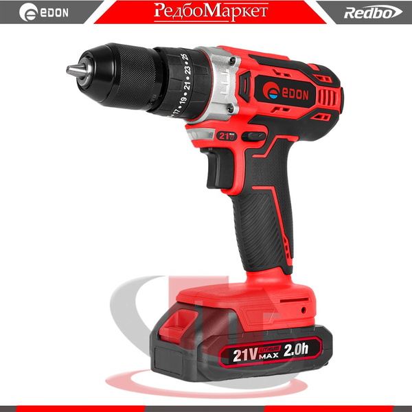 Дрель-шуруповерт Edon UAD-21A, От аккумулятора - купить по низкой цене в интернет-магазине OZON ...