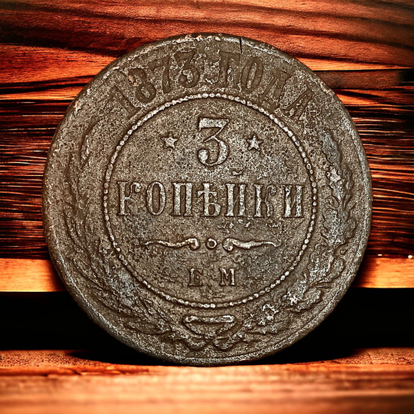 Монета Российской Империи 3 копейки 1873 года, ЕМ. Александр II - купить в интернет-магазине ...