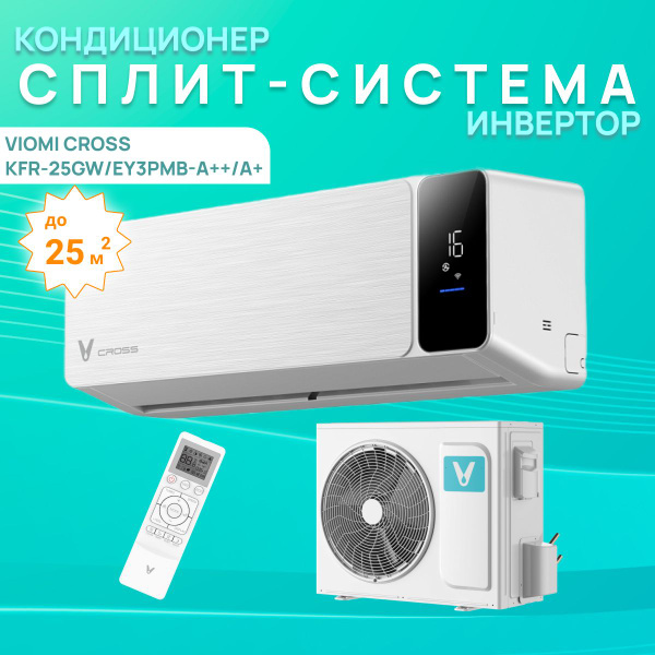 Инверторная сплит-система Viomi Cross KFR-25GW/EY3PMB до 25 м2 - купить по доступным ценам в ...