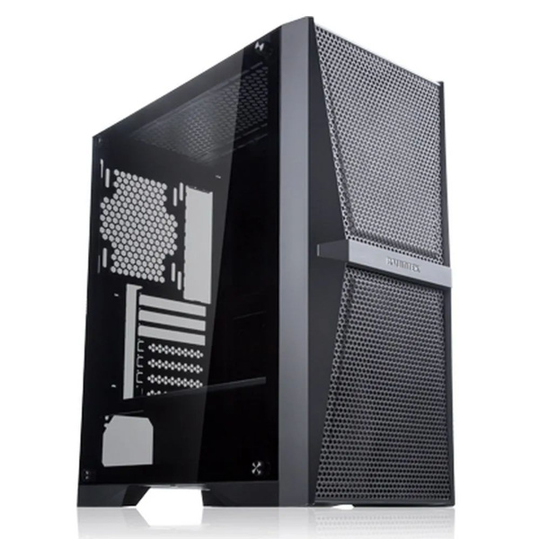 Корпус для ПК черный, Middle Tower, ARGB вентилятор, ATX, Micro-ATX ...