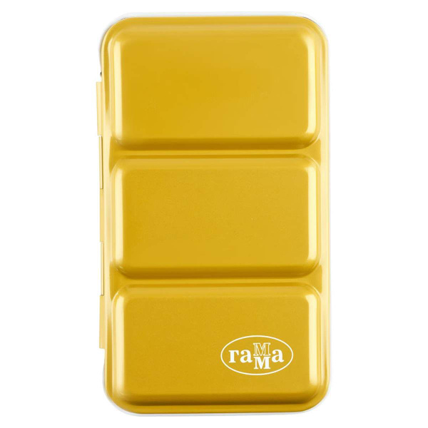 Пенал для акварели металлический Гамма, 12 кювет, золото (арт. 344119 ...