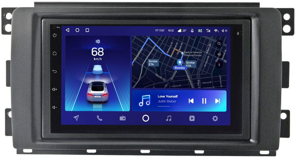 Магнитола в штатное место 2 din Smart Forfour (2004-2006), Fortwo 2 ...