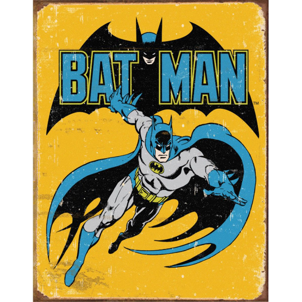 Жестяная табличка Desperate Enterprises Tin Signs Batman - Retro, 41 см ...