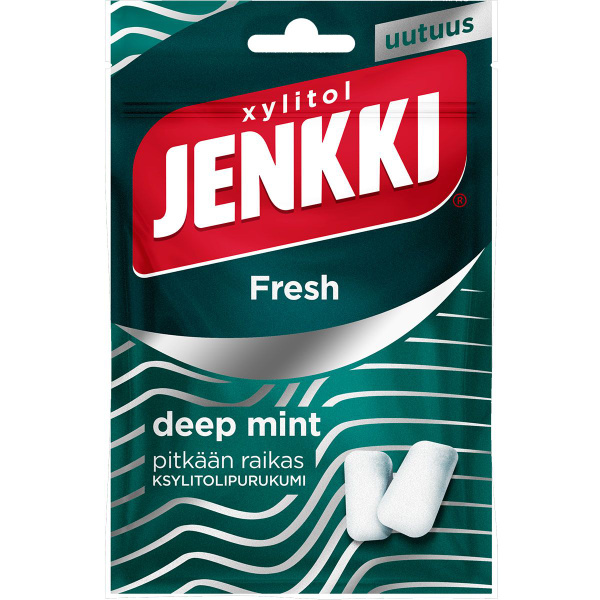 Жевательная резинка Jenkki Fresh Deep Mint c ксилитом 35 г (из ...