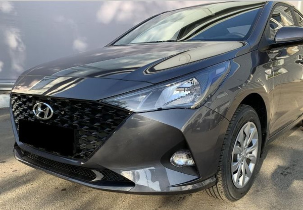 Бампер передний Hyundai Solaris 2 Хендай Солярис 2021 V3G - СЕРЫЙ ...