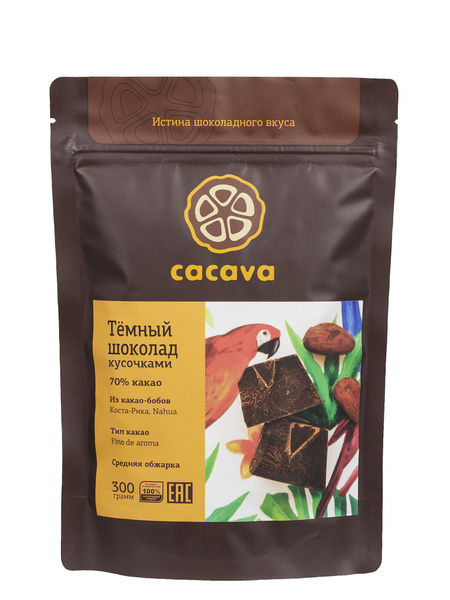 Тёмный шоколад 70 % какао, Коста-Рика (Cacava), 300 г. - купить с ...