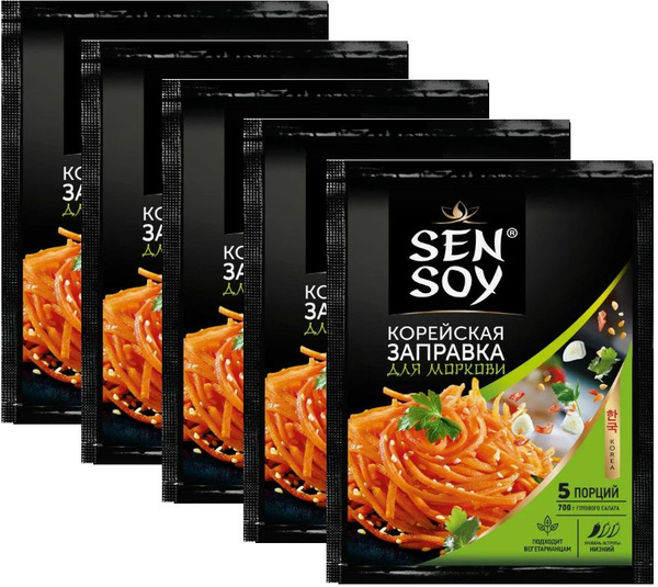 Заправка для корейской моркови Sen Soy Premium 5 штук по 80 грамм ...