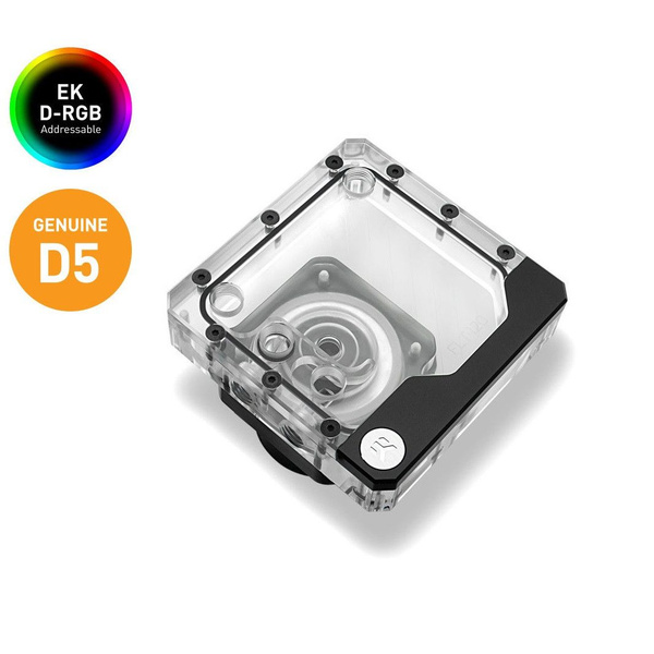 Резервуар с помпой EK-Quantum Kinetic FLT 120 D5 PWM D-RGB - Plexi ...