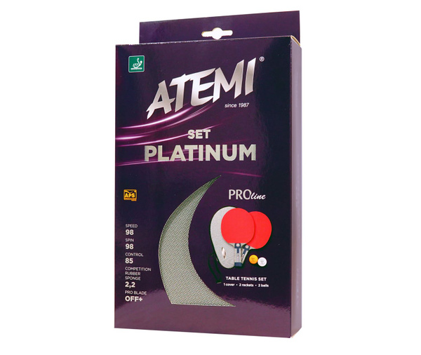 ATEMI PRO PLATINUM - профессиональный набор для настольного тенниса (2 ...