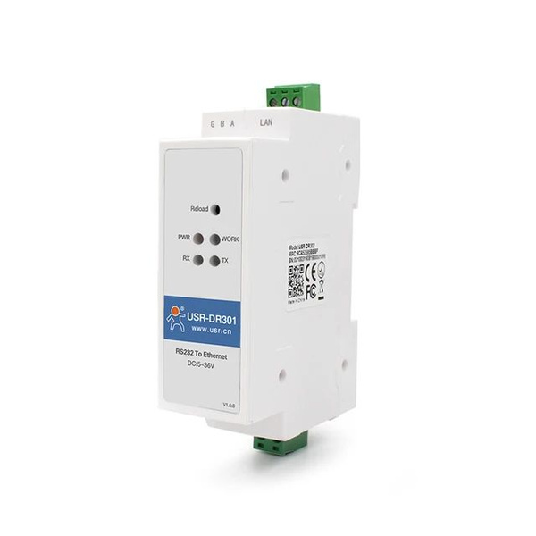 Конвертер интерфейса RS232 в Ethernet на DIN USR-DR301 - купить с ...