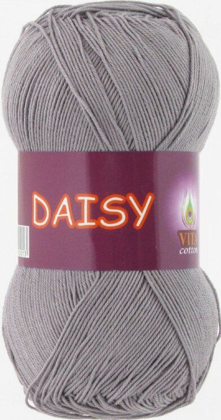 Пряжа Daisy (Vita cotton),цвет 4430 серый, 5 мотков, 50гр/295м,100% ...