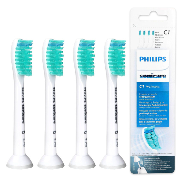 Оригинальные сменные насадки для щеток Philips Sonicare C1, 4шт ...