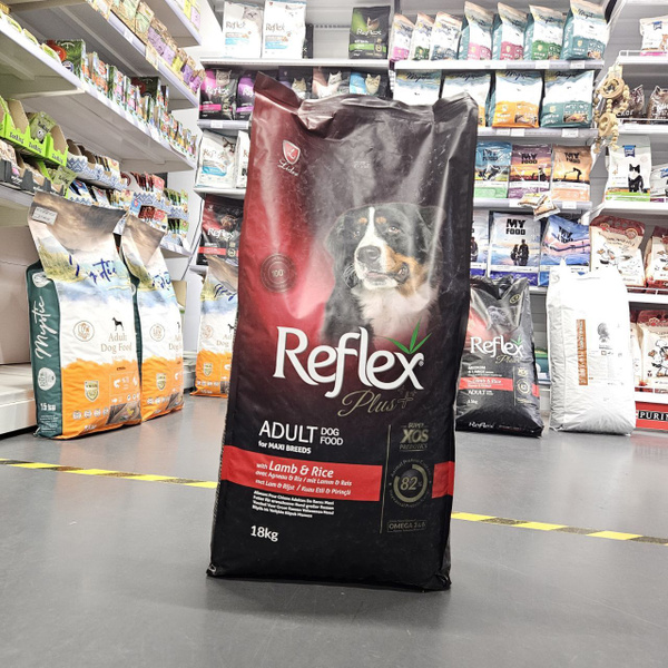 Корм для собак сухой REFLEX PLUS ADULT Ягненок рис 18 кг купить на OZON по низкой цене (1585177257)