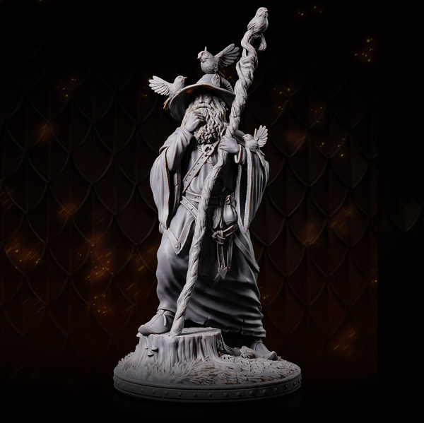 Игровая миниатюра Old Wizard Linus - Primal Collection 32mm (Primal Collection, DND, фигурка ...
