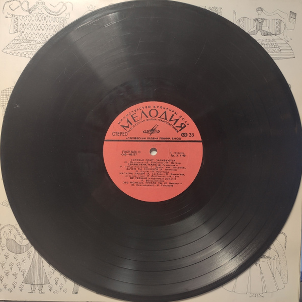 Various - Весёлый Ветер. Соловьи Поют, Заливаются (1LP Мелодия, 1976, G) - купить с доставкой по ...