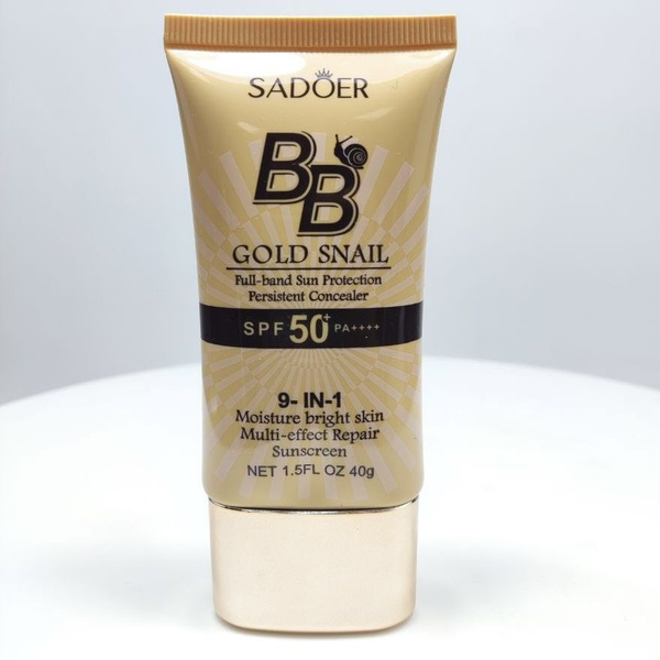 Тональный крем BB с солнцезащитными действием SPF 50+ и муцином улитки ...