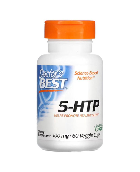 5 HTP (5 гидрокситриптофан) Doctor's Best 5-HTP 100 мг, настроения и ...