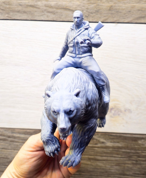 Путин на медведе фигурка коллекционная - купить с доставкой по выгодным ...