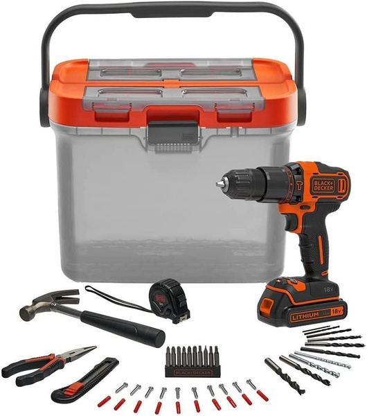 Характеристики Black+Decker Шуруповерт, 18 В, 40 Нм, 1 АКБ подробное ...