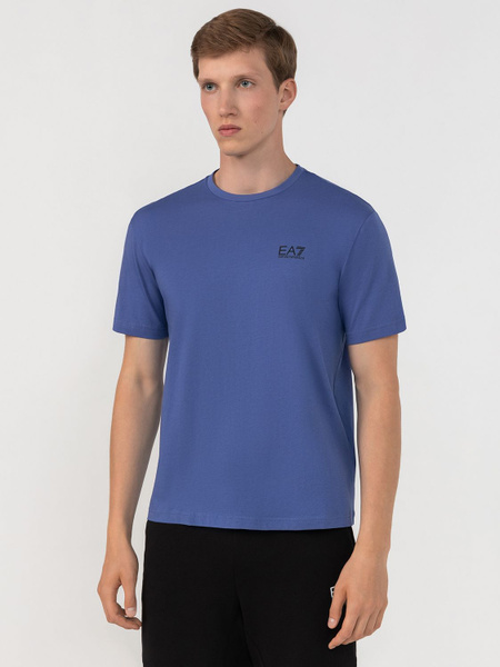 Футболка EA7, размер 56, 58, цвет синий, хлопок 100% - купить по выгодной цене в интернет ...