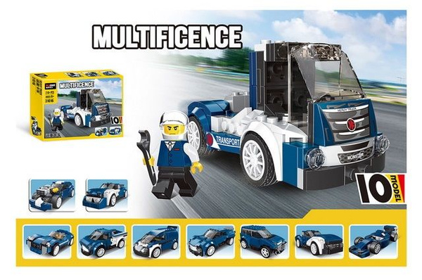 Конструктор DeCool Гоночная машина 10 в 1 - 216 деталей - купить с доставкой по выгодным ценам в ...