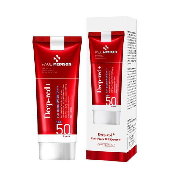 PAUL MEDISON Deep-red Sunscreen SPF50 PA+++ Солнцезащитный крем 60мл ...