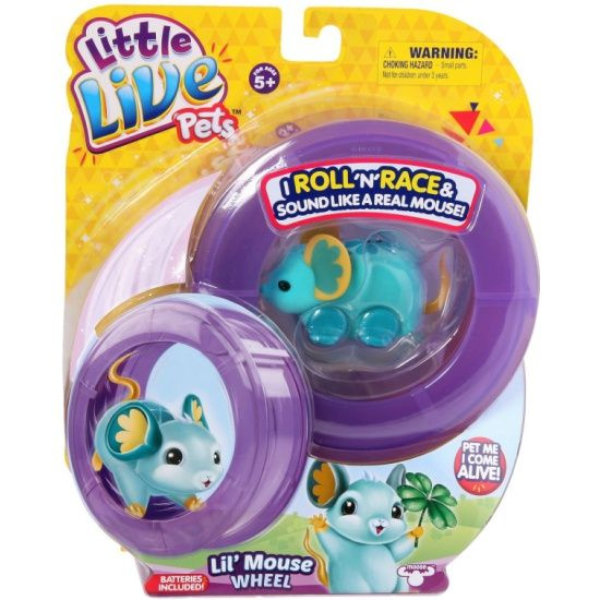 Игрушка Moose Little Live Pets Мышка в колесе Счастливая Лулу - купить ...