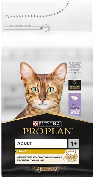 Корм PRO PLAN Light OPTI LIGHT (комплекс с низким содержанием жира) для ...