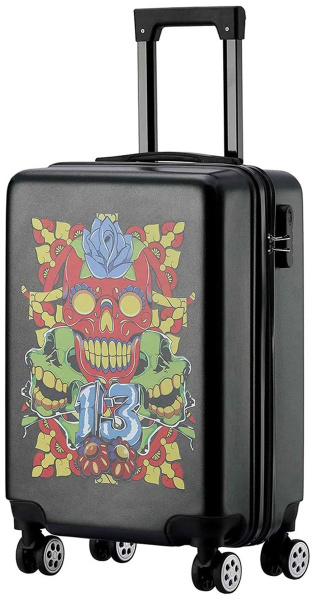 Чемодан Lats 20 дюймов, Magio, Череп, черный (648) - купить с доставкой ...