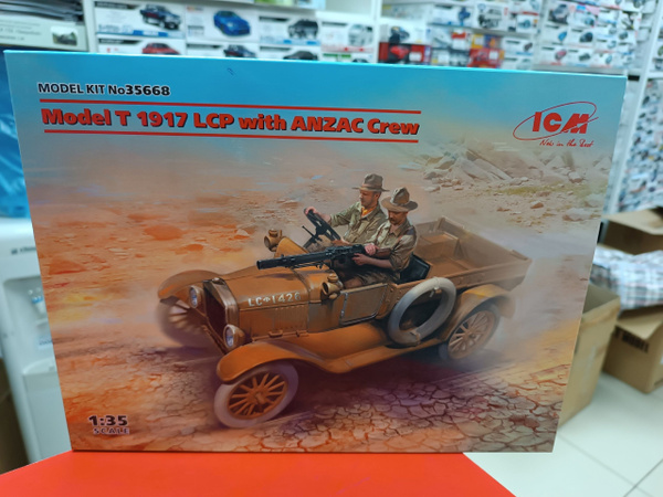 35668 Model T 1917 LCP автомобиль армии с экипажем ANZAC ICM 1:35 ...