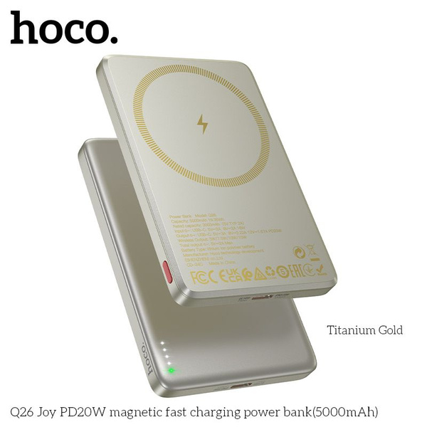 Характеристики Повербанк беспроводной магнитный HOCO Q26 PD20W POWER ...